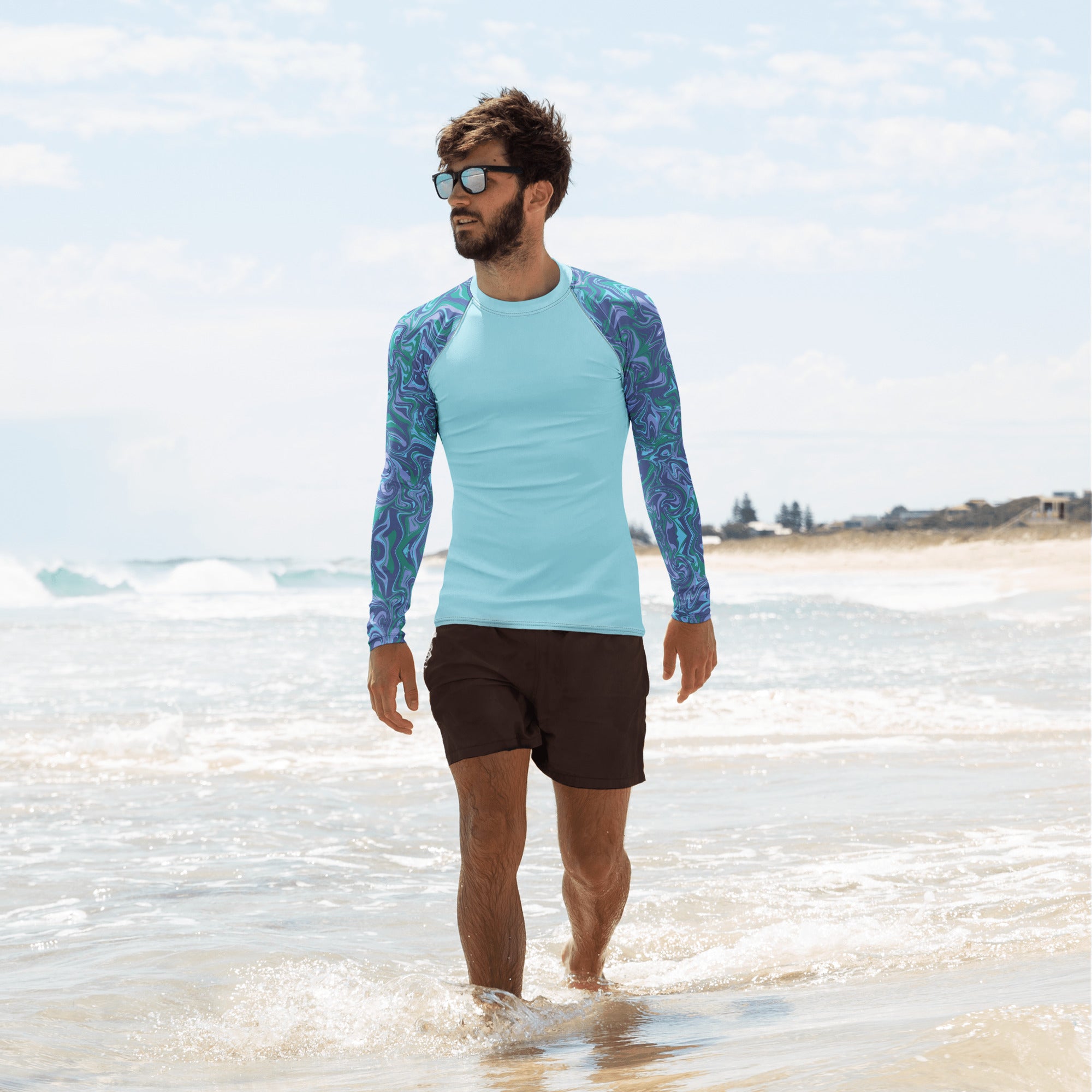 Grape Gorge Swirl Men's Rash Guard – MYSIZEOLOGY®